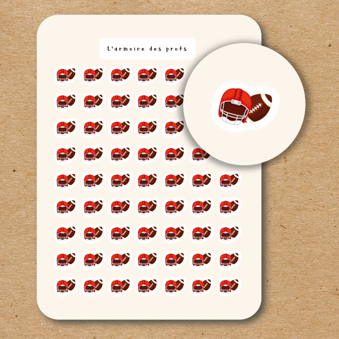 FOOTBALL Icon Stickers / Sport Planner Stickers / Sunday Football ...