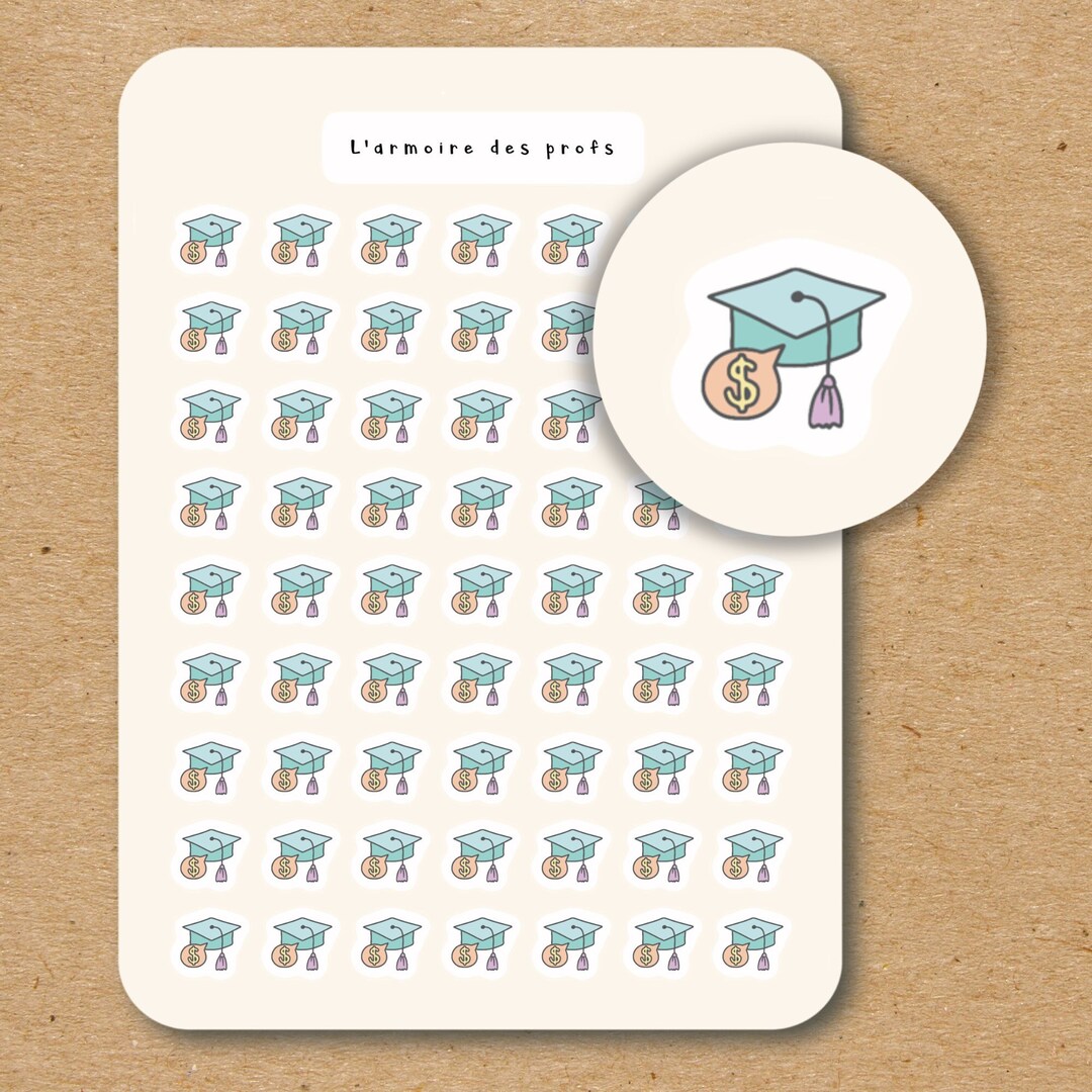 TUITION Stickers for Planner / Student Loan Budget Stickers / Finance ...