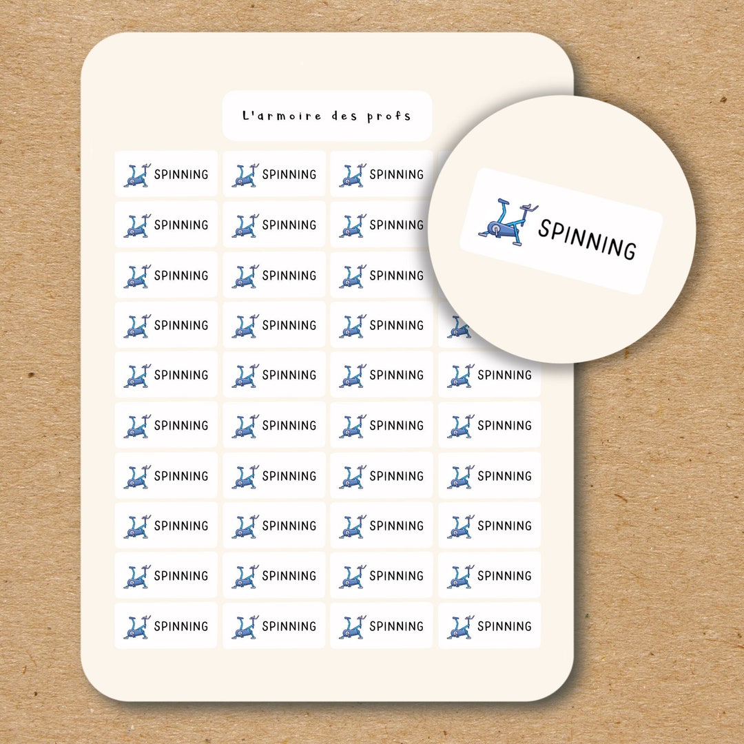 SPINNING Stickers for Planner / Workout Planner Stickers / Training ...