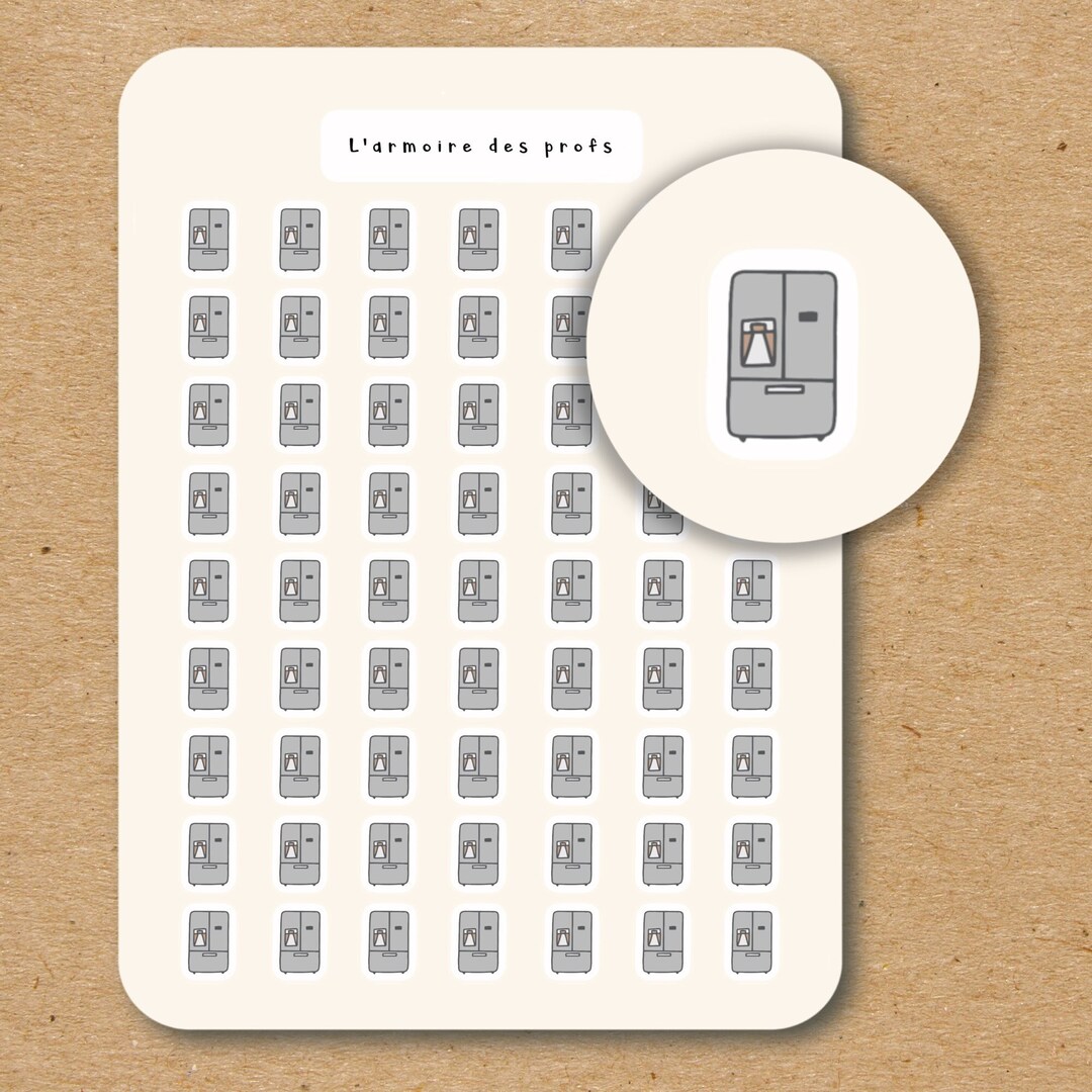 FRIDGE Icon Sticker Sheet / Clean the Fridge Planner Stickers - Etsy