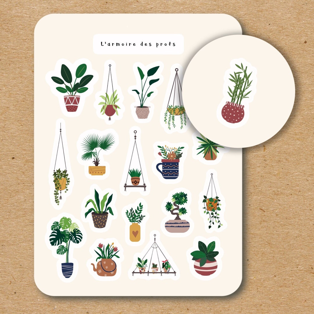 PLANT Stickers / Plant Sticker Sheet - Etsy