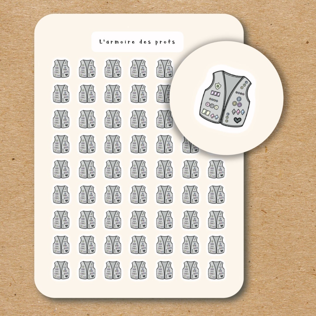 SCOUTS Icon Planner Stickers / Scout Vest Stickers / Boy Scouts ...
