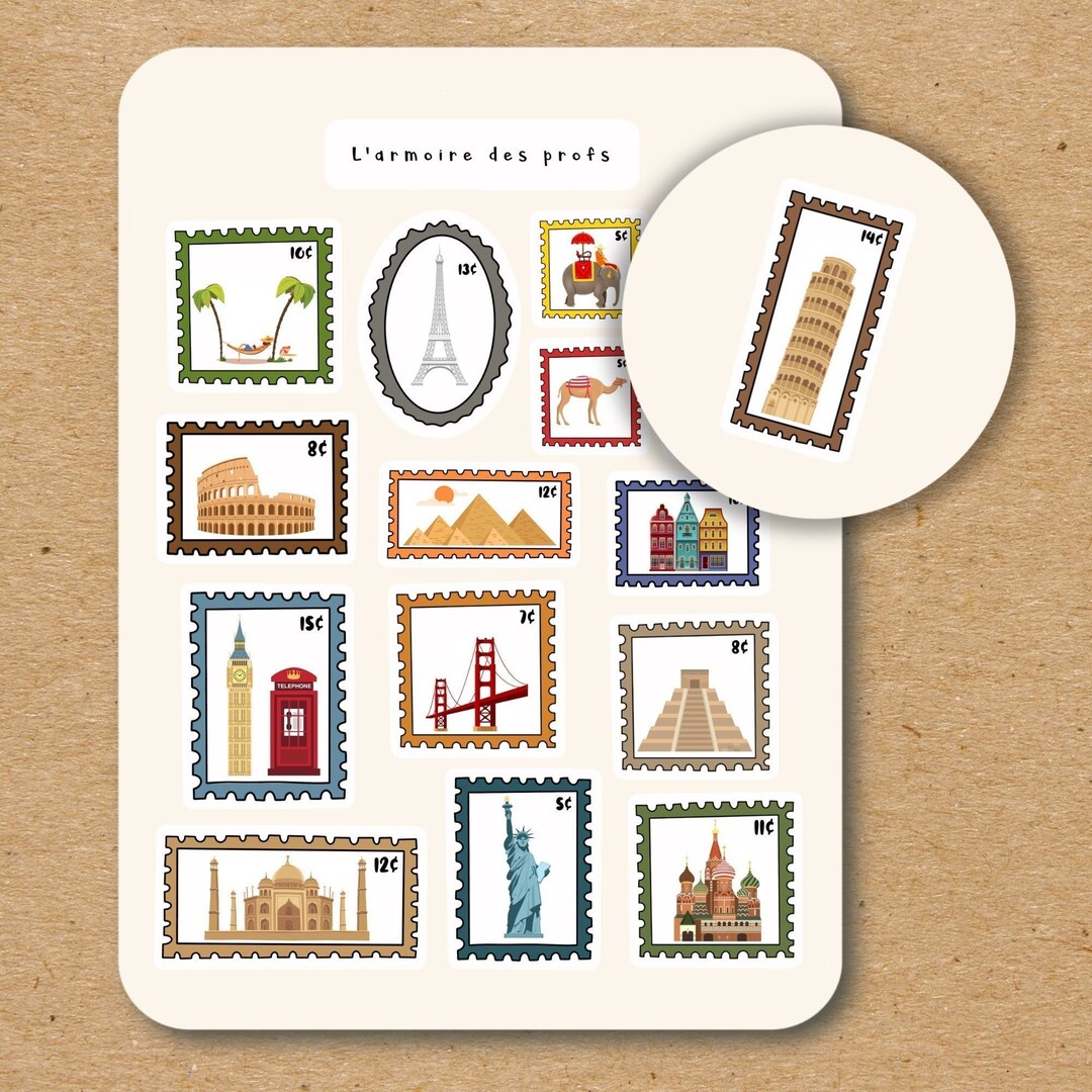 STAMPS Sticker Sheet / Planner & Journal Sticker Sheet - Etsy