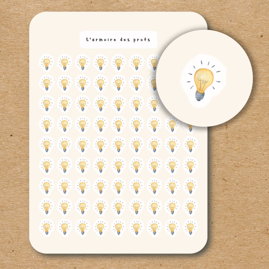 ELECTRICITY Icon Stickers / Bulb Planner Stickers / Financial - Etsy
