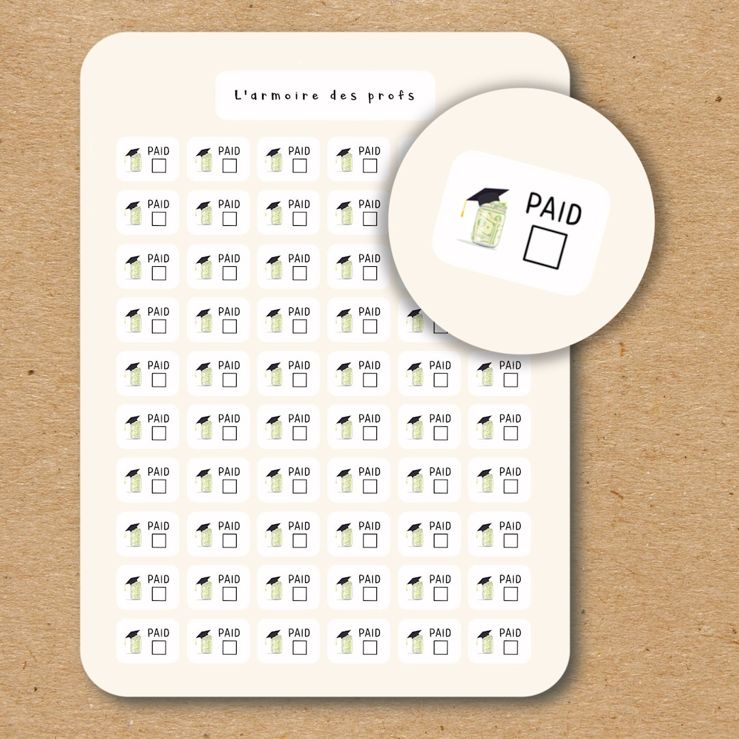 TUITION Budget Planner Stickers, Minimalist Planner, Expense Finance ...