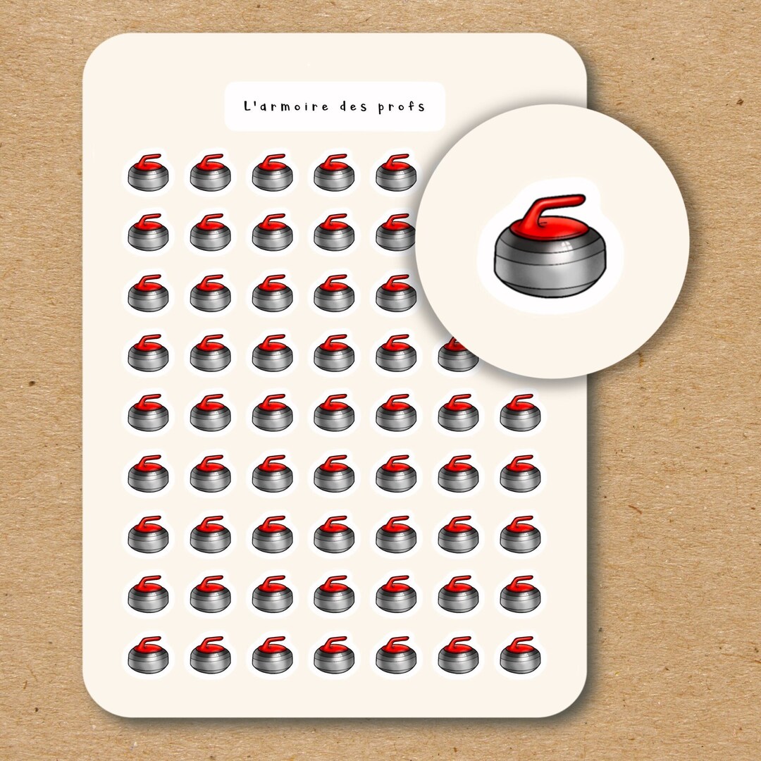 CURLING Planner Stickers, Workout Tracker, Health Fitness, Sport ...