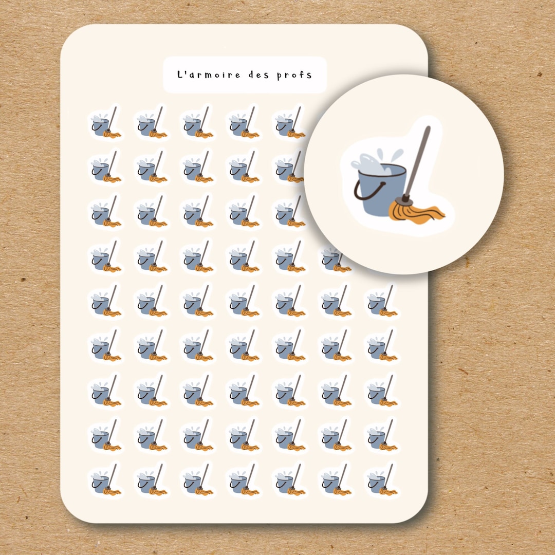 MOP Stickers for Planner / Household Stickers / Chores Planner Stickers ...