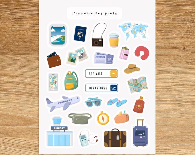 VINTAGE Theme Sticker Sheet / Vintage Planner & Journal Sticker Sheet ...