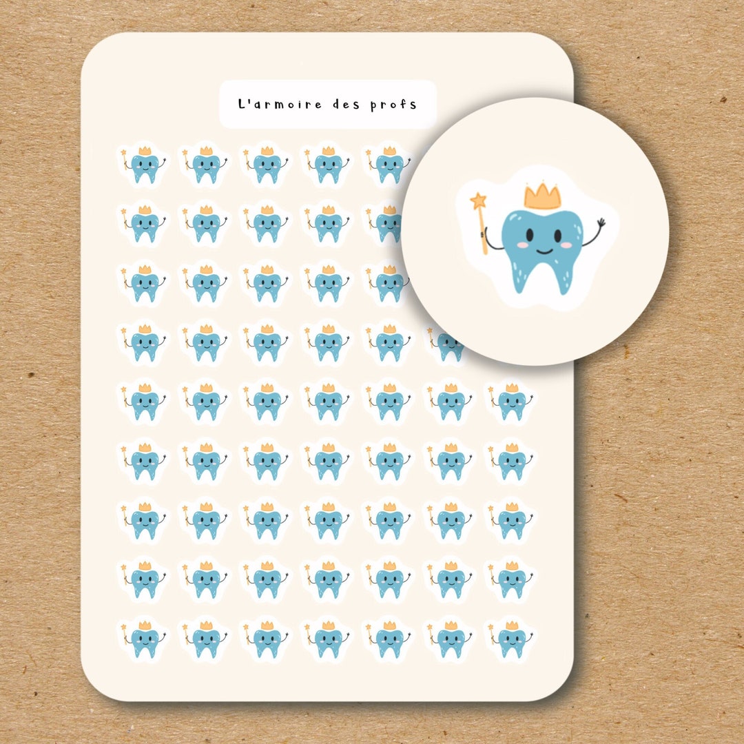 TOOTH FAIRY Planner Stickers, Dentist Appointment, Brush Teeth ...