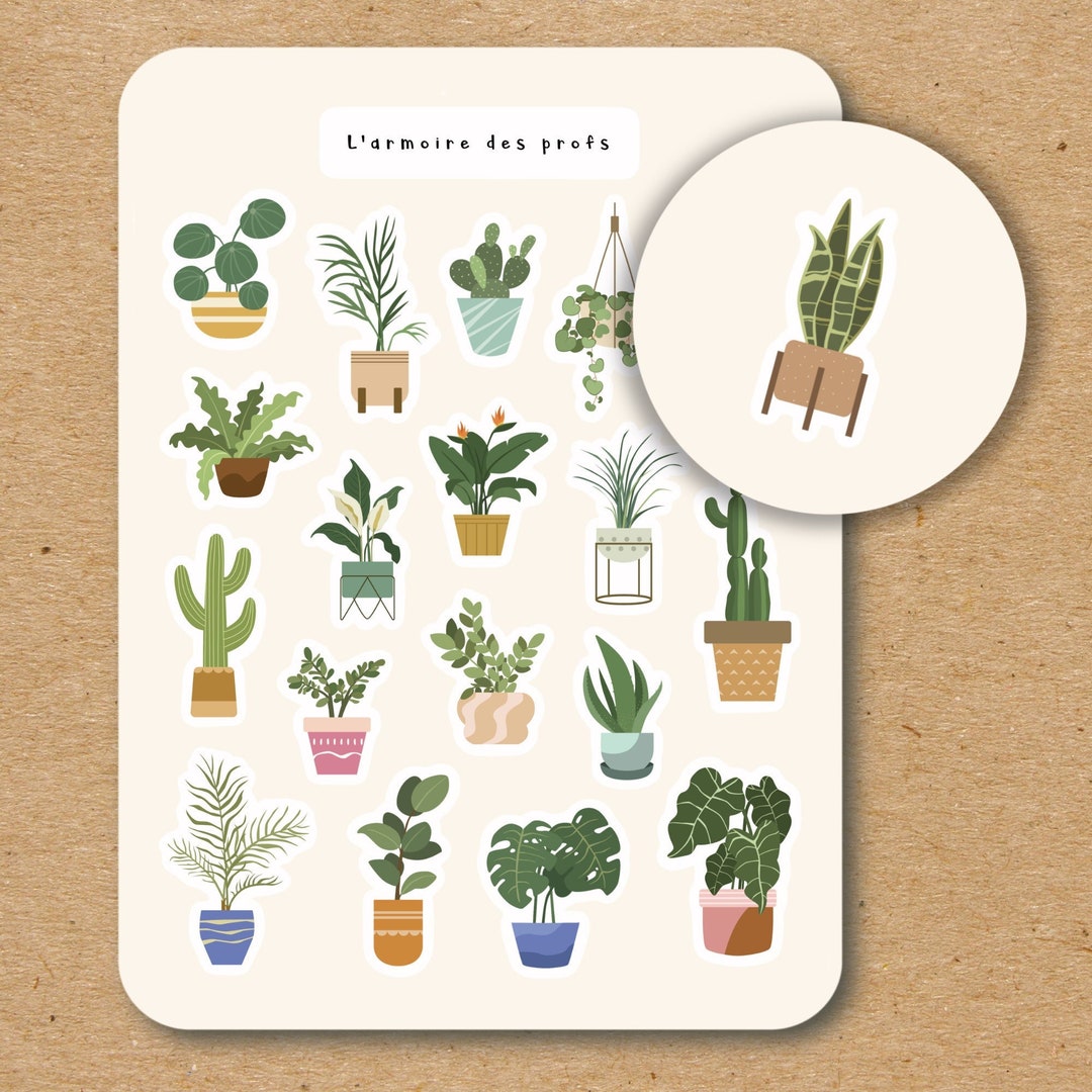 PLANT Stickers / Plant Sticker Sheet - Etsy