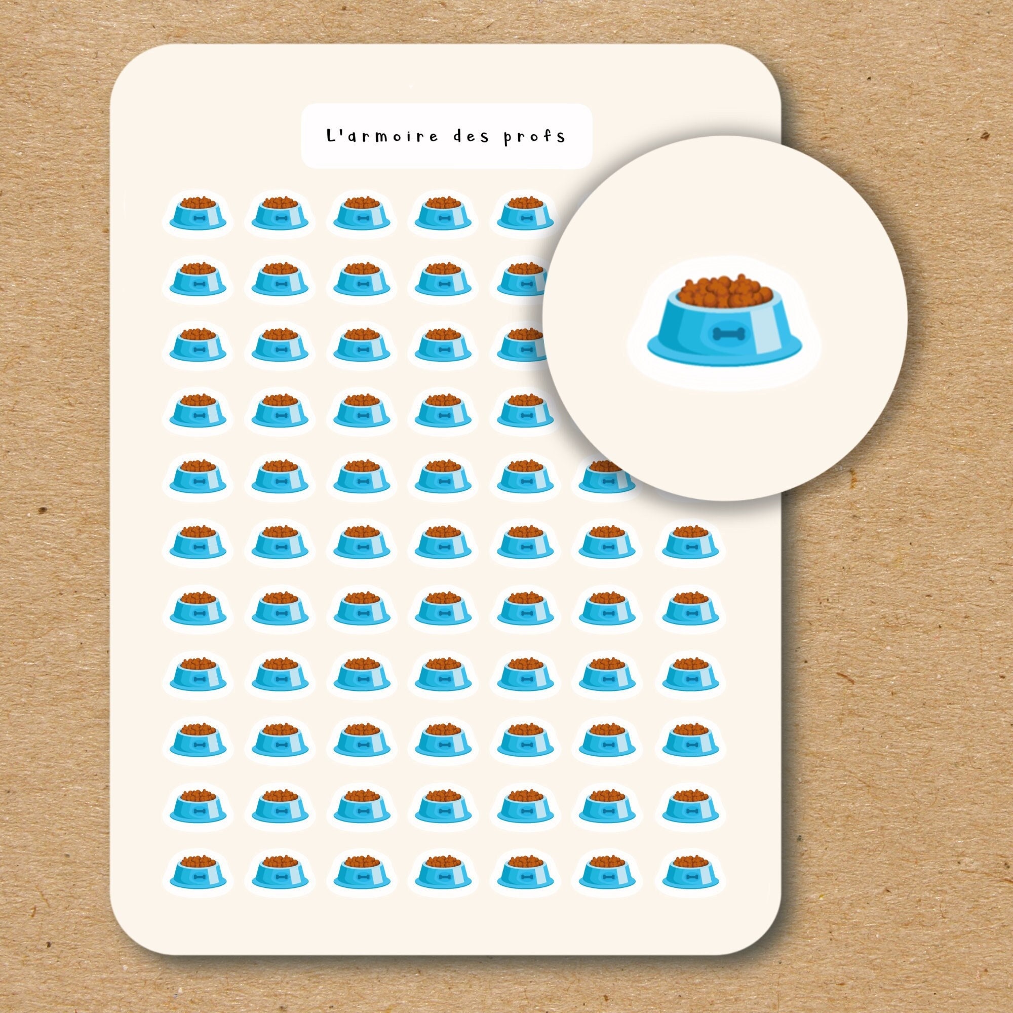 Paper Stickers Dog Food Icon Stickers Paper & Party Supplies etna.com.pe