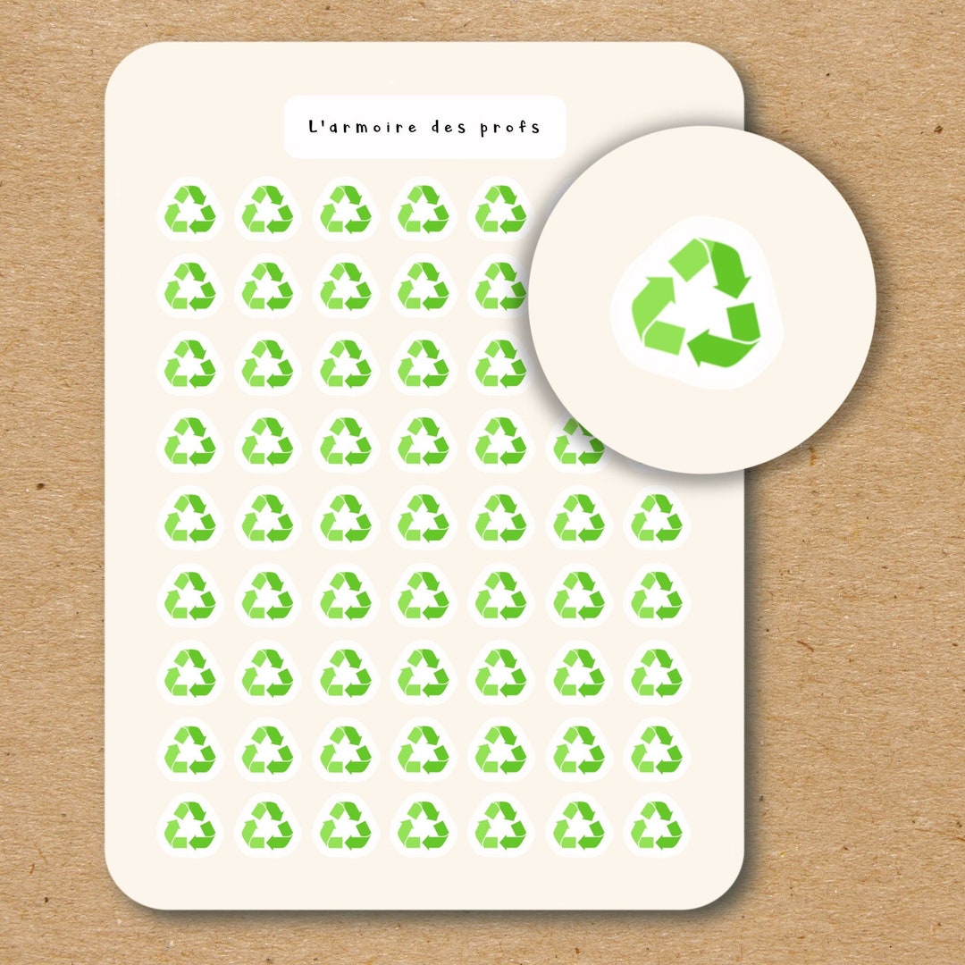 RECYCLE Icon Stickers / Recycle Planner Stickers - Etsy