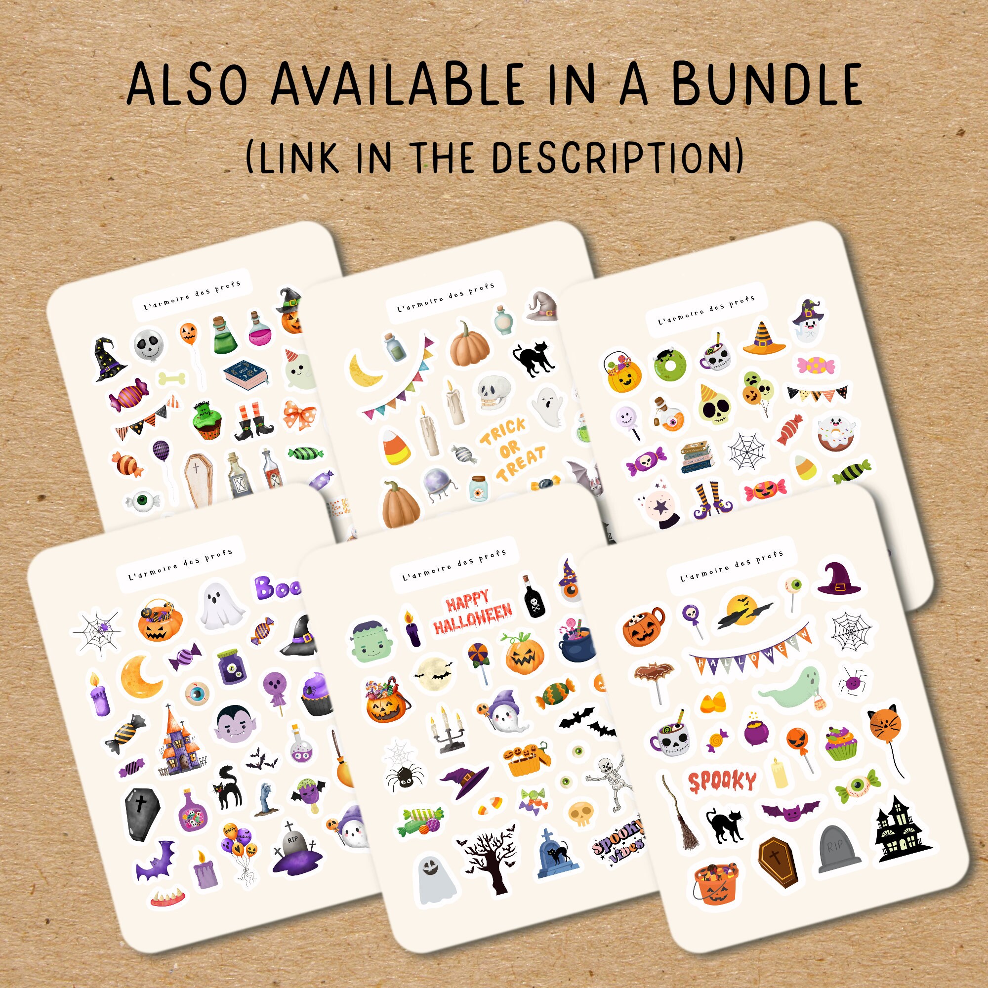 HALLOWEEN Stickers / Spooky Season Stickers / Autumn Planner - Etsy