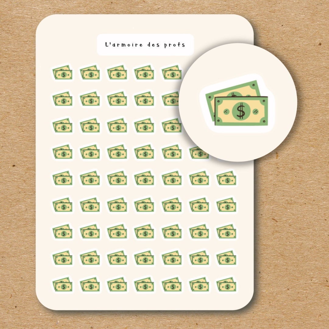 GELD-Sticker / Finanz-Symbol-Aufkleber - Etsy.de