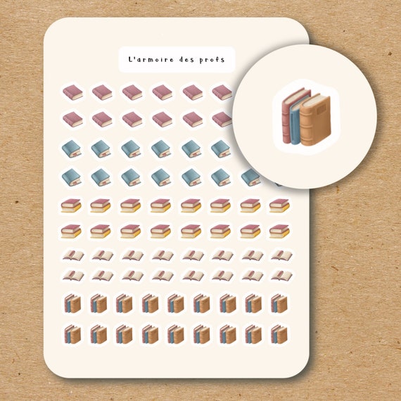 BOOK Icon Stickers for Planner / Reading Stickers / Book Club - Etsy