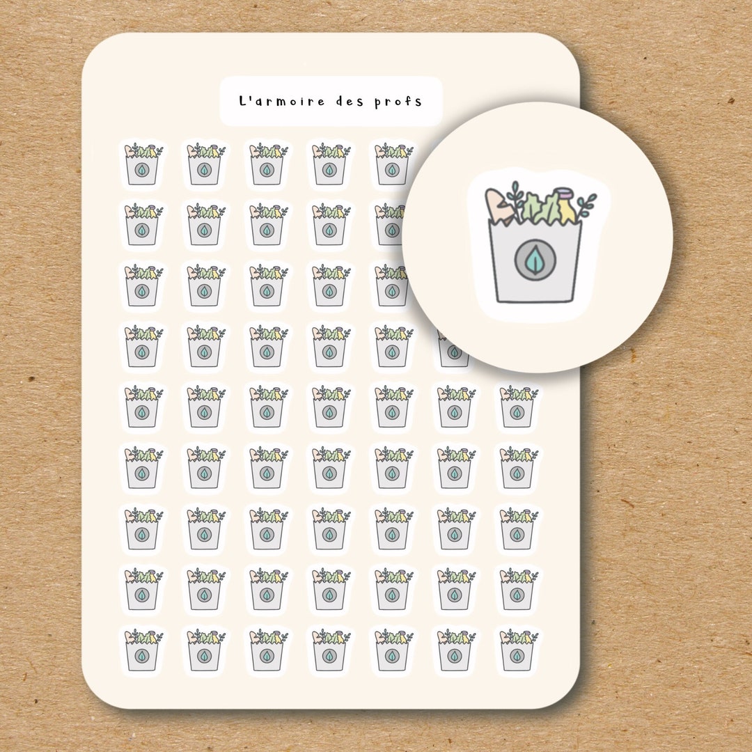 GROCERY Icon Stickers for Planner / Errands Icon Stickers / Grocery ...
