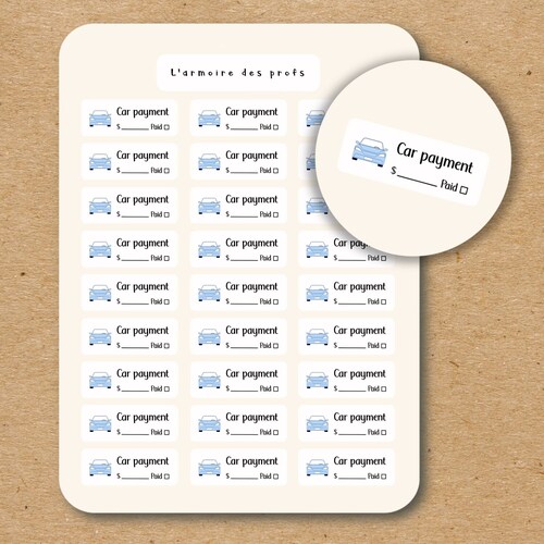 BILL DUE Stickers / Finance Tracker / Budget Planner Stickers - Etsy