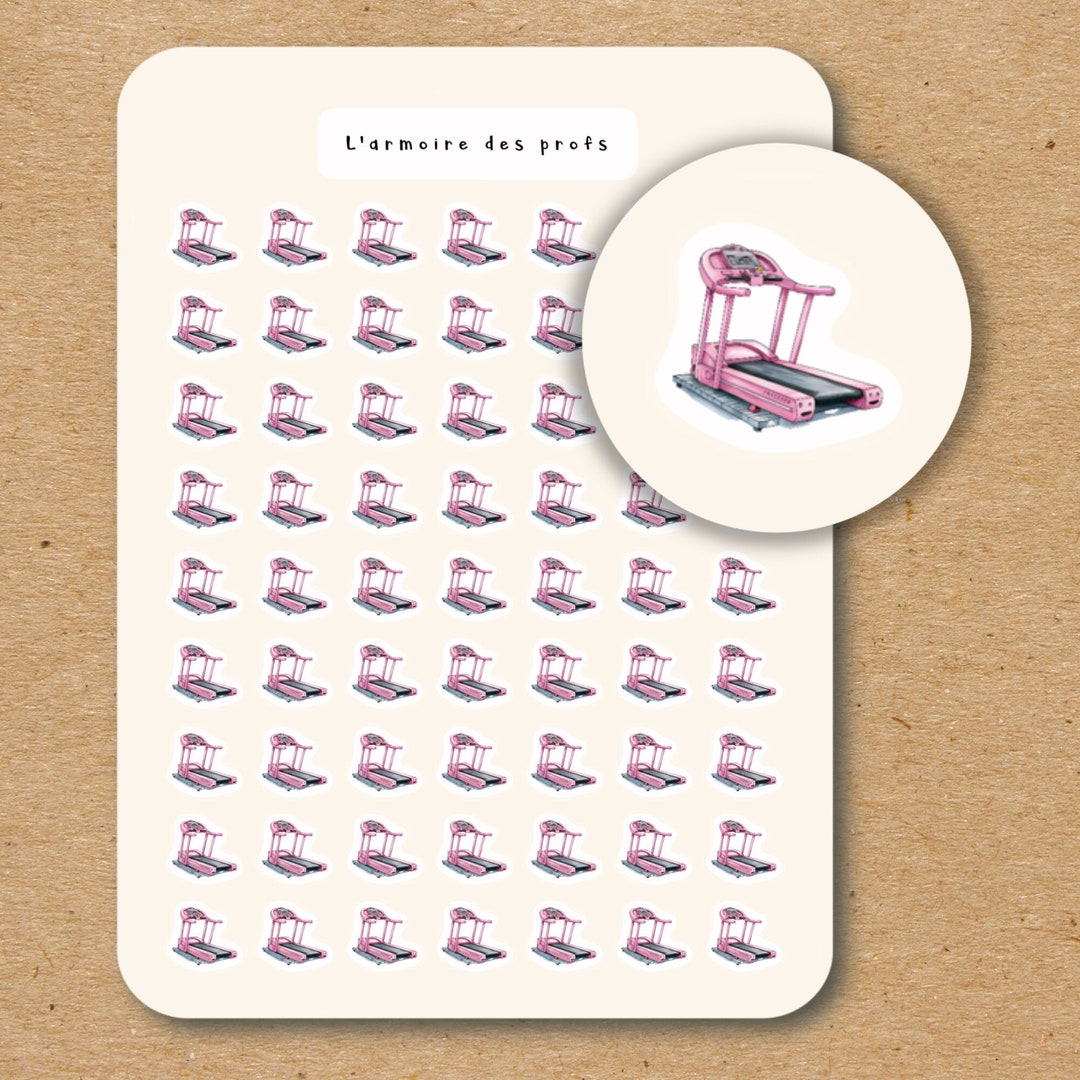 TREADMILL Icon Stickers / Fitness Planner Stickers / Bike Icon Planner ...
