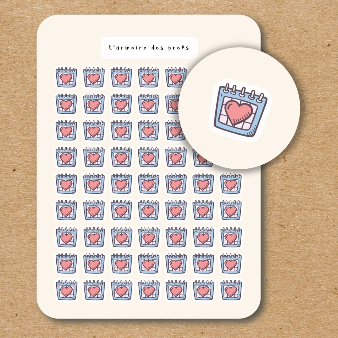 CALENDAR Icon Stickers / Reminder Calendar Planner Stickers - Etsy