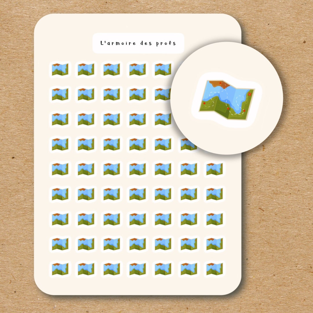 MAP Icon Stickers / Travel Planner Stickers / Location Stickers - Etsy