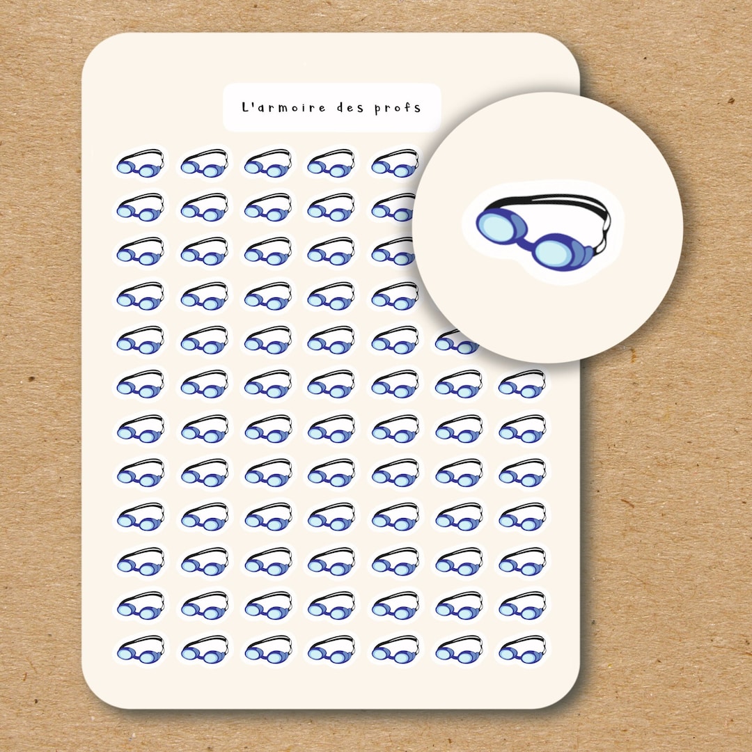 SWIM LESSON Icon Planner Stickers, Swimming Pool Stickers, Fitness ...