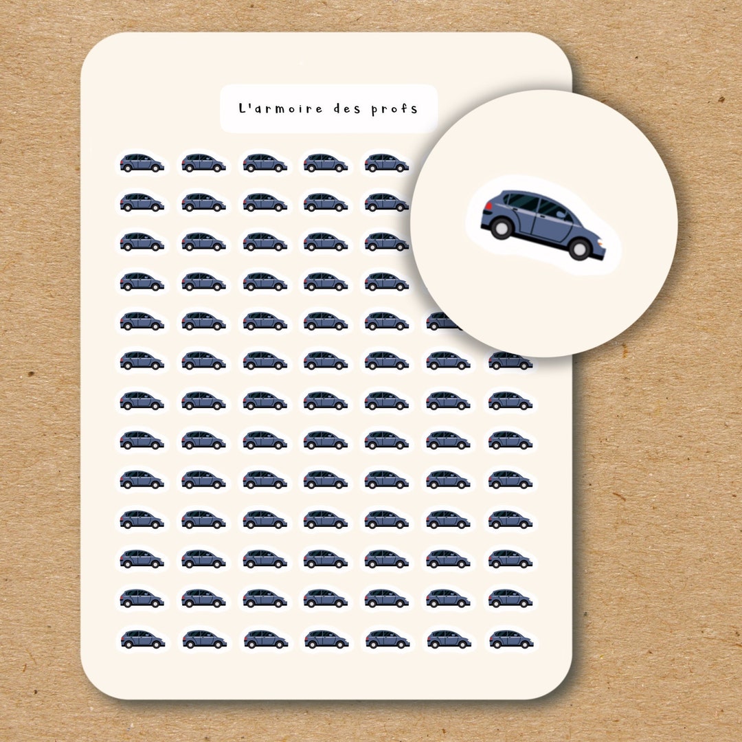 CAR Icon Stickers for Planner / Car Planner Stickers / Car Budget ...