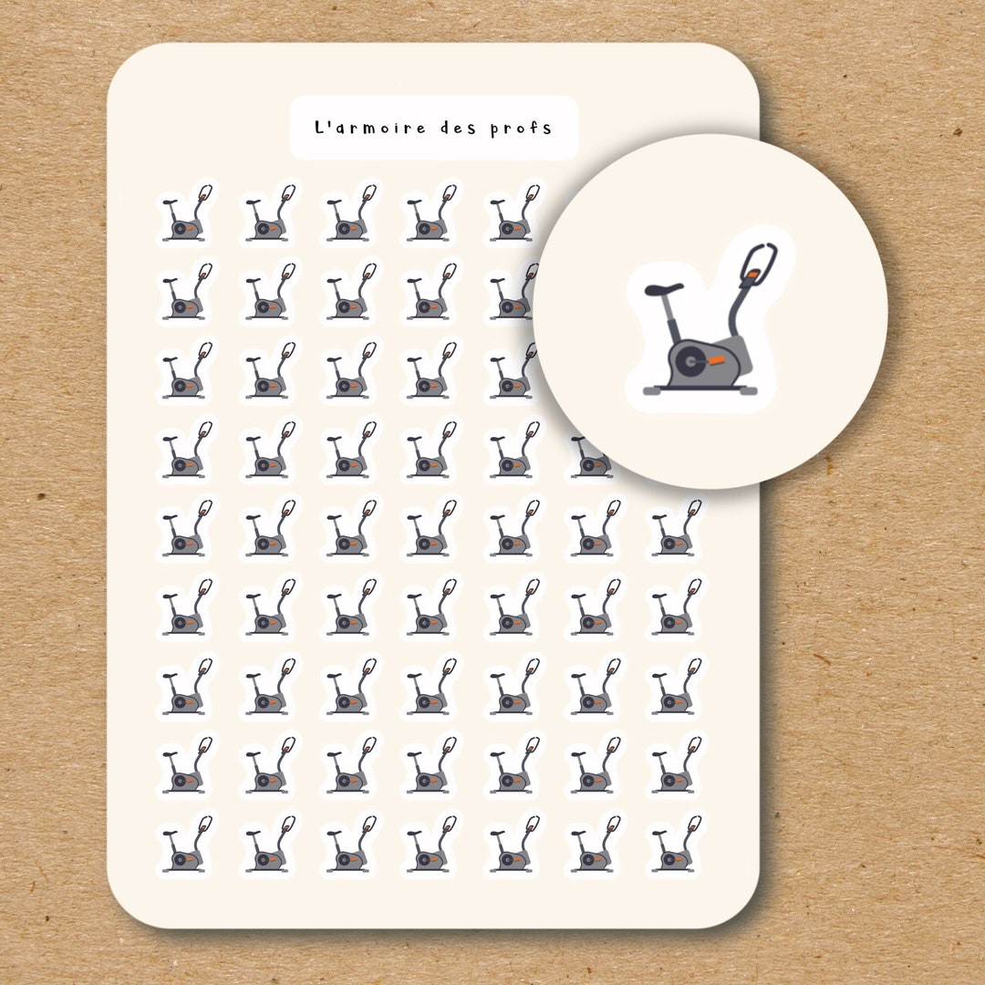 SPINNING BIKE Stickers / Workout Stickers for Planner / Training Icon ...