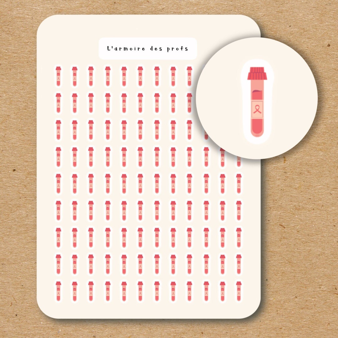 BLOOD TEST Planner Stickers, Medical Stickers, Doctor Hospital Stickers ...