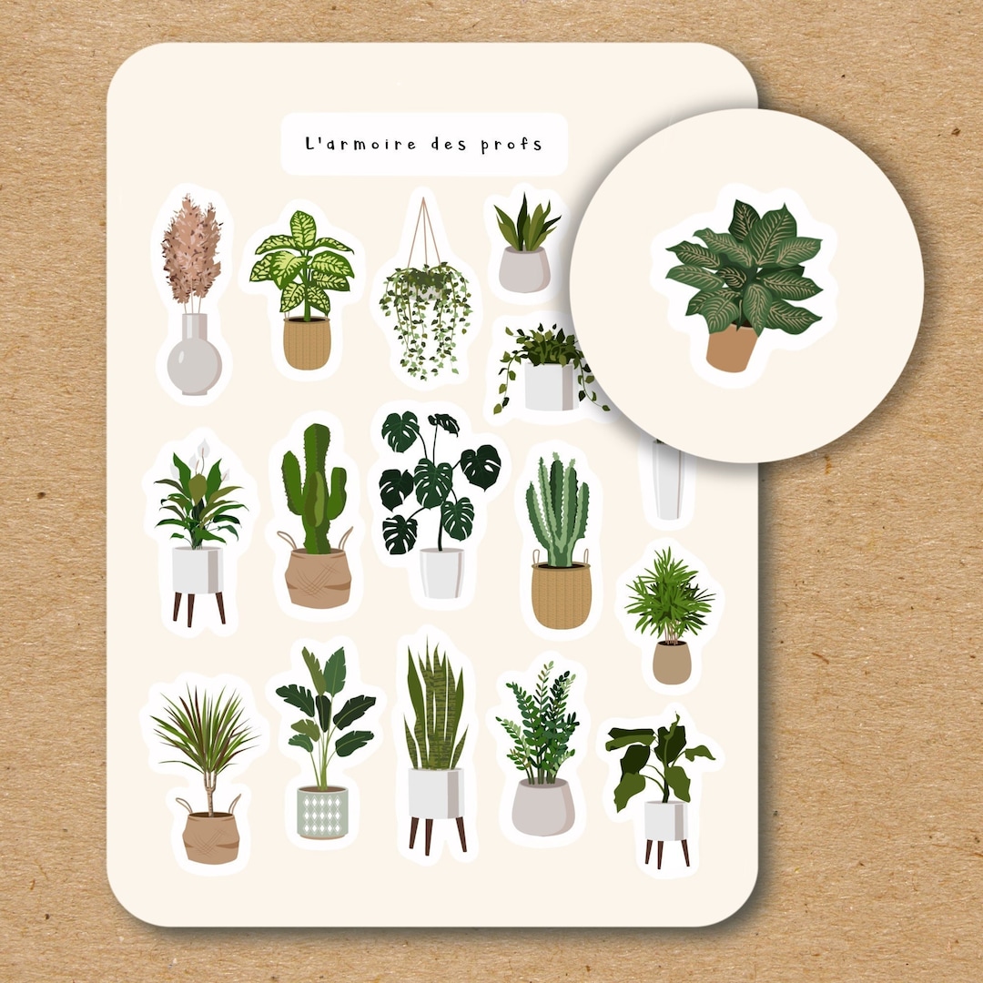PLANT Stickers / Plant Sticker Sheet - Etsy