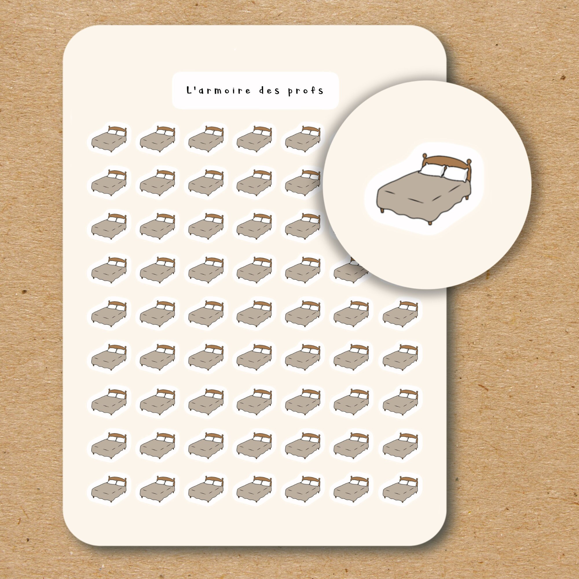 BED Icon Stickers / Make Bed Sticker Sheet / Change Sheets - Etsy