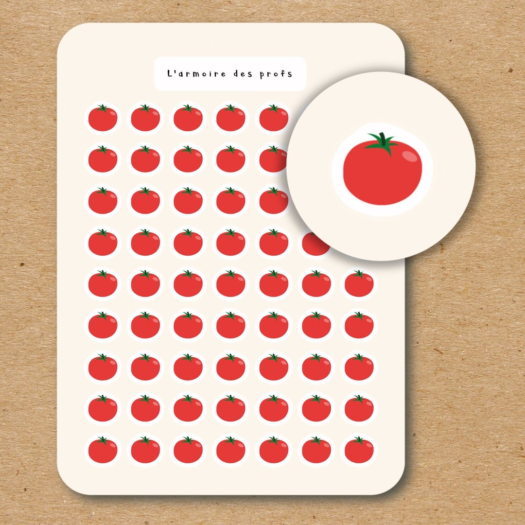 TOMATO Icon Stickers / Fruit and Veggie Planner Stickers - Etsy