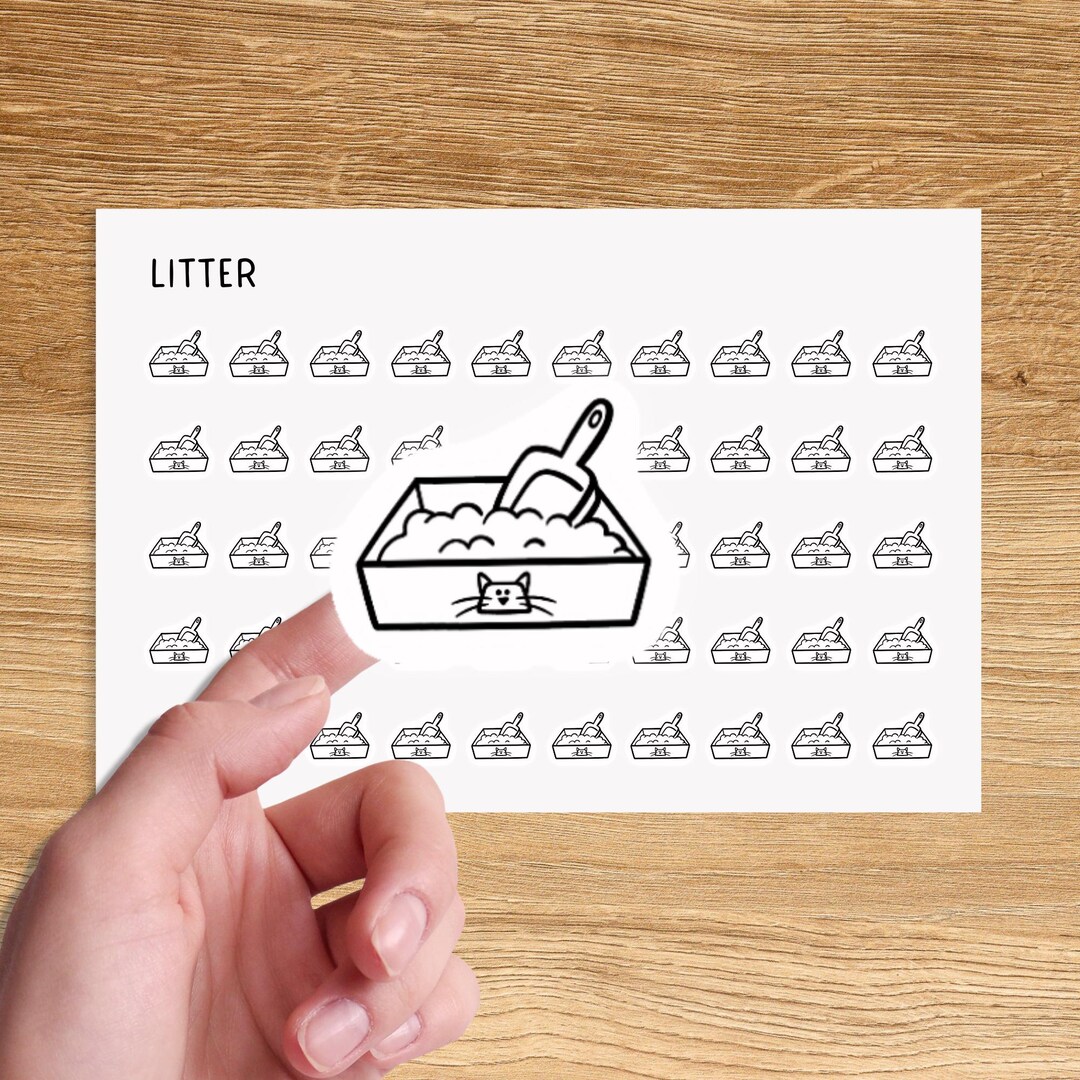 LITTER Mini Icon Stickers for Planner / Household Icon Stickers ...