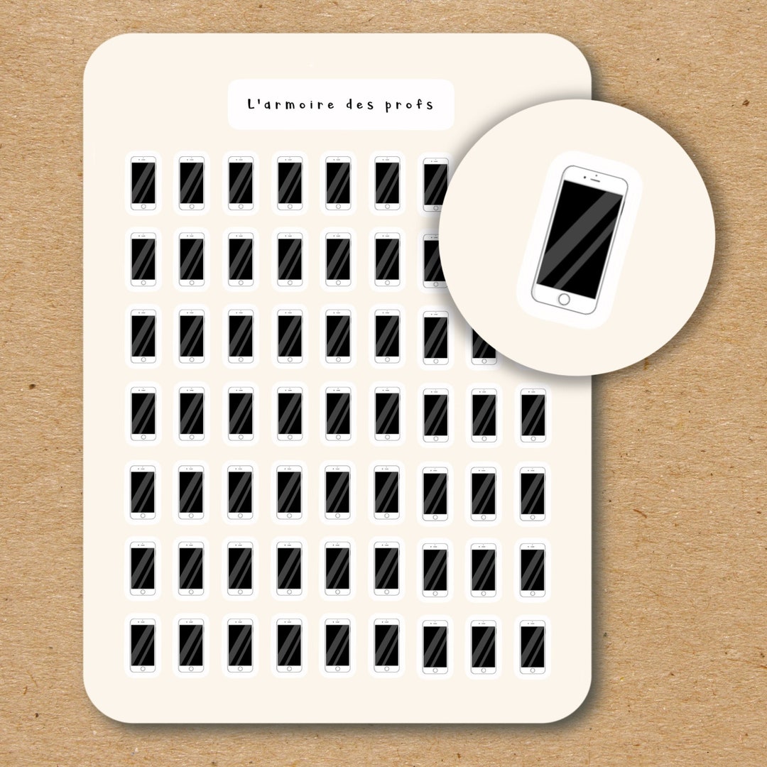 CELLPHONE Icon Stickers / Phone Planner Stickers / Smart Phone Planner ...