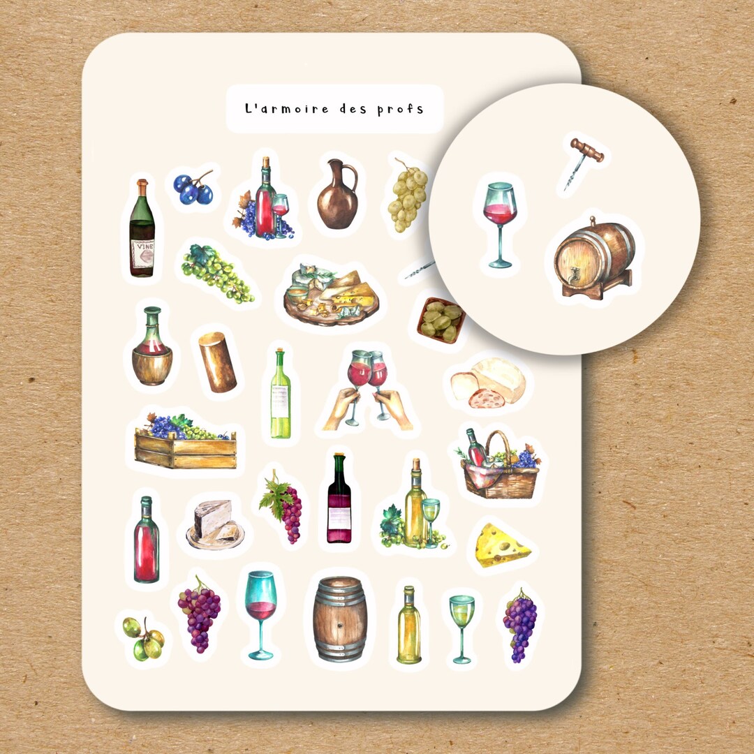VINEYARD Stickers for Planners Journals Scrapbooking and Notebooks ...