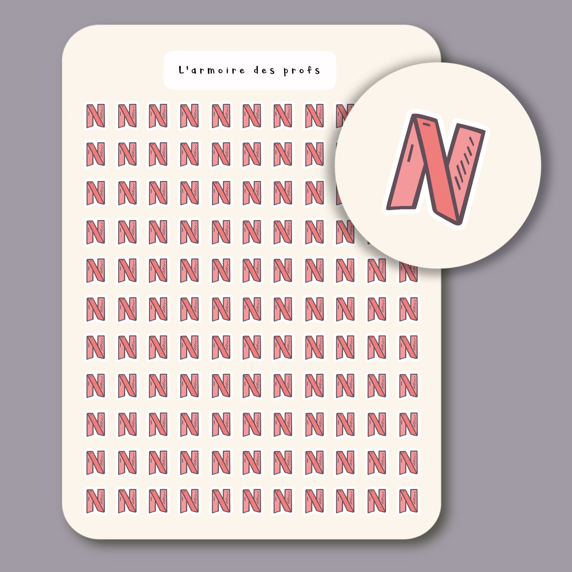 NETFLIX Icon Stickers / Netflix Sticker Sheet | Etsy