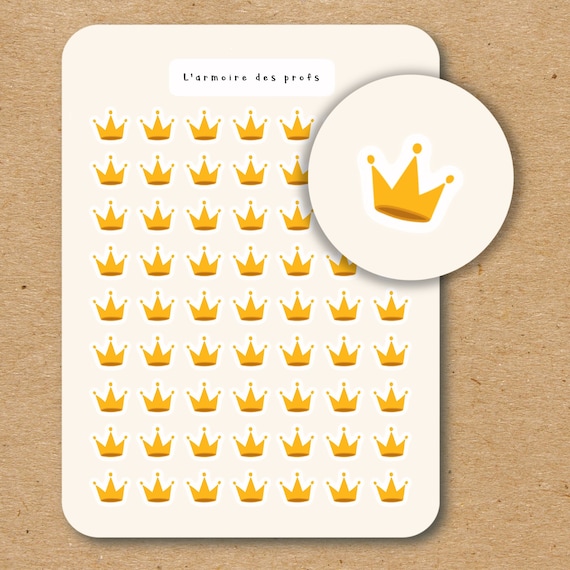 CROWN Icon Stickers for Planner / Queen Crown Stickers - Etsy India