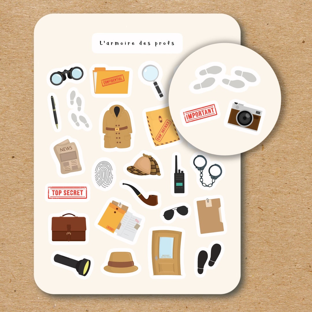 INSPECTOR Stickers for Planners Journals and Notebooks, Profession ...