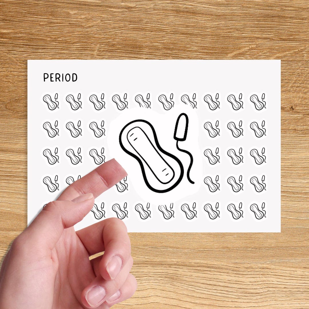 PERIOD Mini Icon Stickers / Tracker Minimal Functional Planner Stickers ...