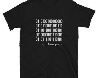 Binary Code T Shirt - Etsy