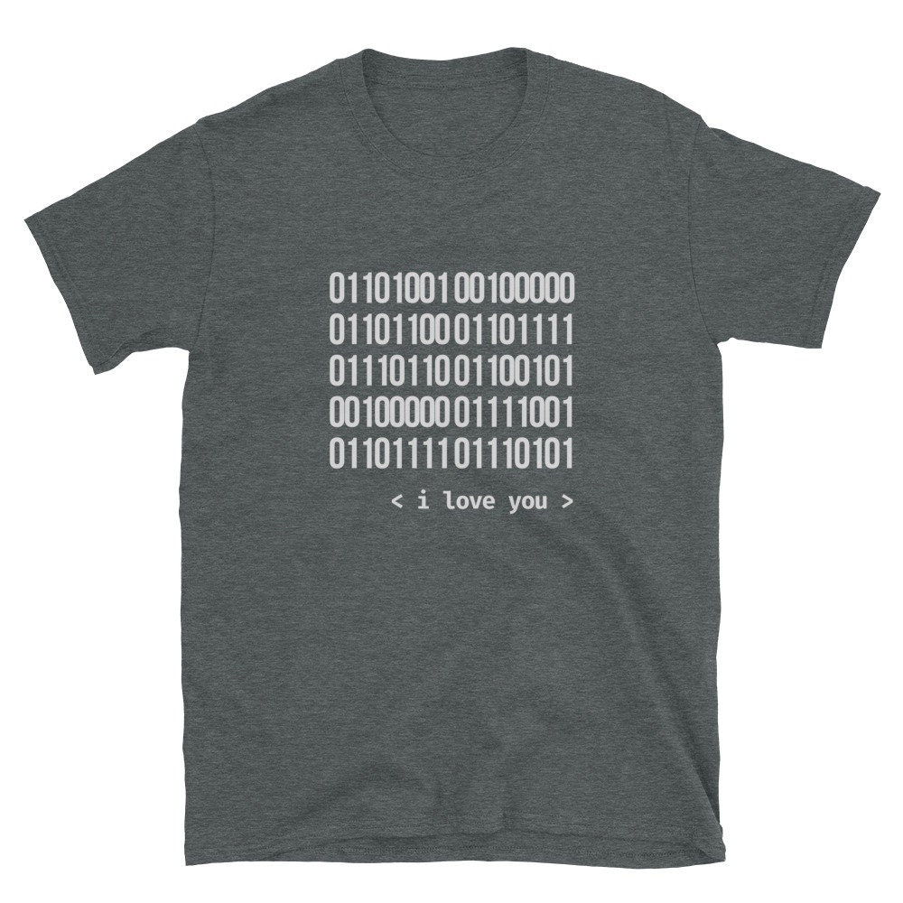 Funny Computer Binary Code Programmer Developer Geek Gift T-shirt Programmer IT Tech Support ...