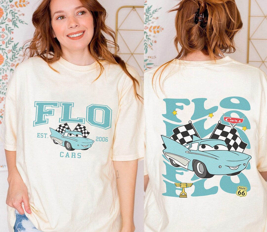 Two-sided Disneyland Cars Pixar Characters Groups Shirts, Cars Movie ...