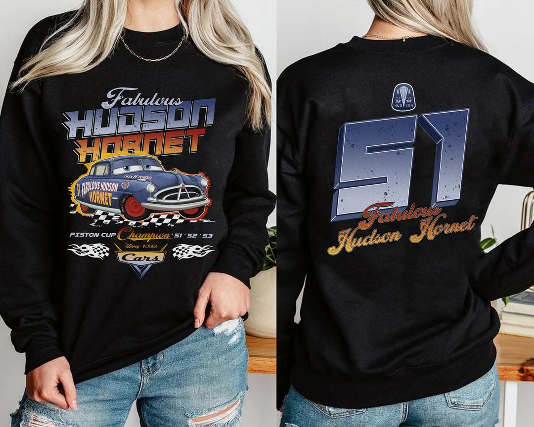 Two-sided Disneyland Cars Doc Hudson Shirt, Disneyworld Doc Hudson 51 ...