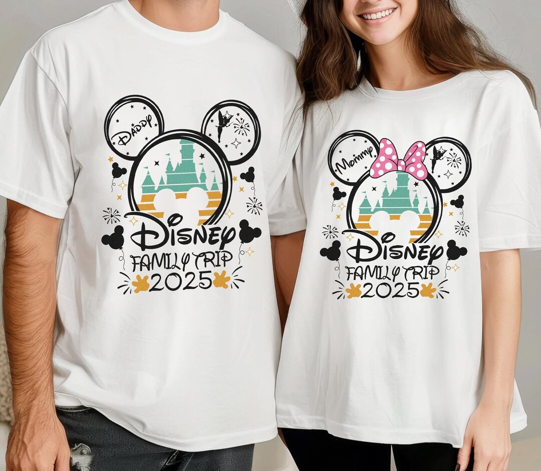 Custom Disneyworld Family Trip Shirt, Disneyland Family Vacation Shirt, Personalized Family ...