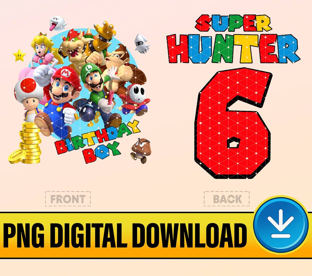 Mario Birthday Custom Png, Mario Bros Family Png, Super Mario Birthday ...