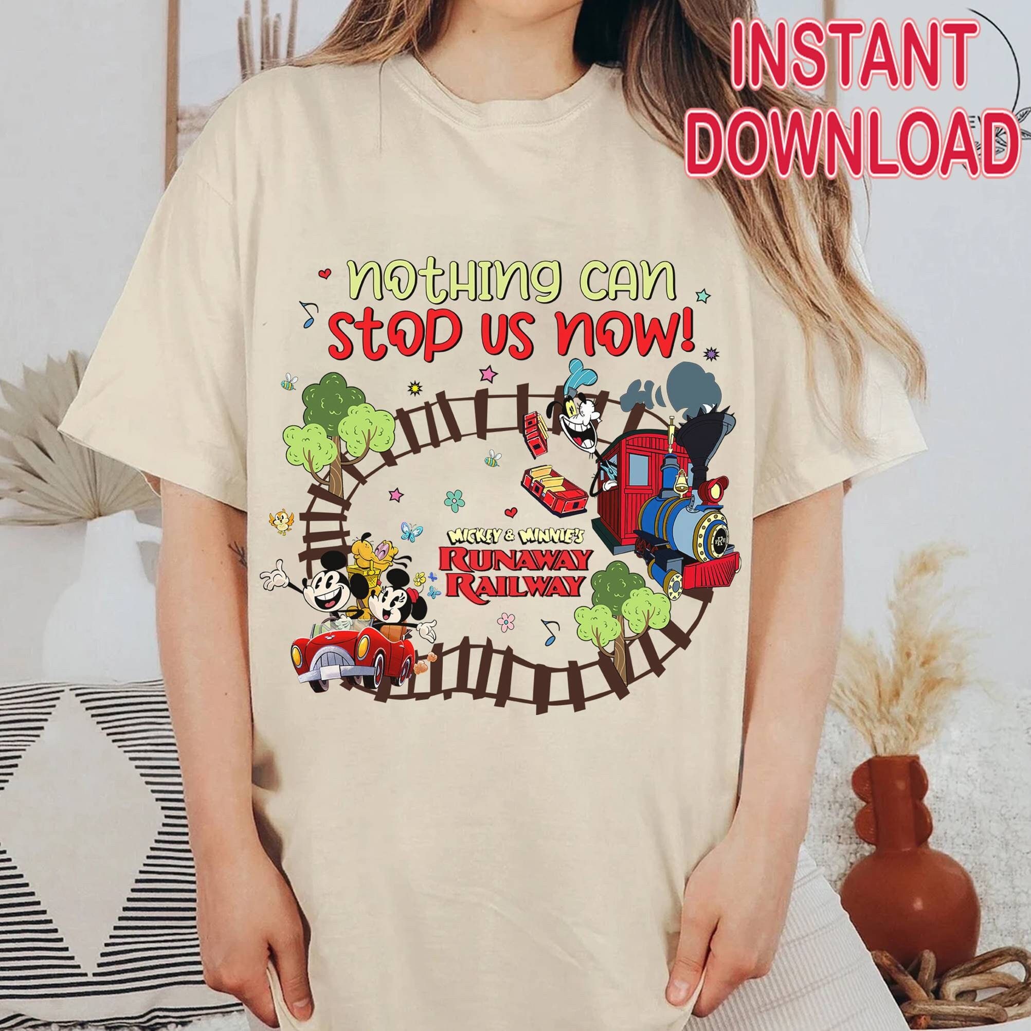 Mickey & Minnies Runaway Railway PNG File Mickey Minnie - Etsy UK