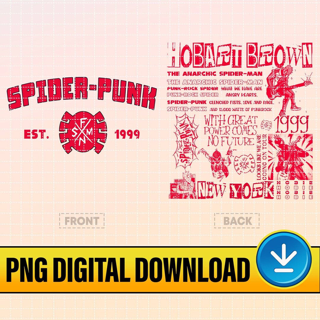 Spider-punk Spider Man Across the Spider Verse PNG, Spider Punk Costume ...