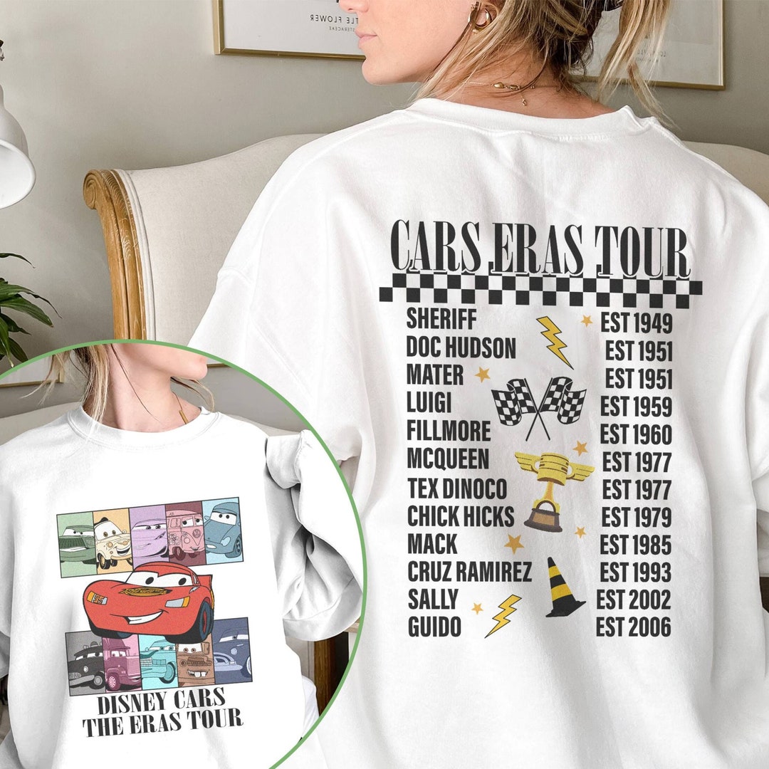 Disneyland Cars Eras Tour Shirt, Cars Lightning Mcqueen T-shirt, Cars ...
