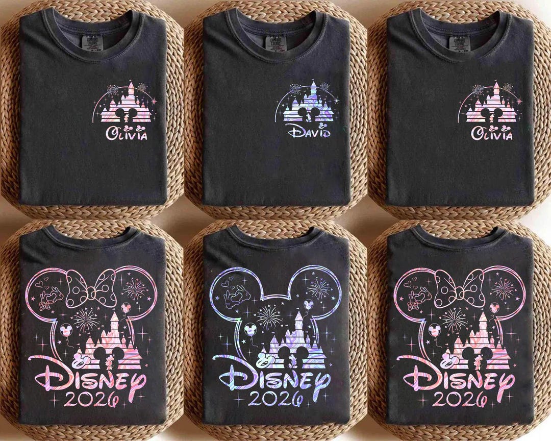 Custom 2026 Disneyland Comfort Colors Shirts, 2026 Disneyland Family ...