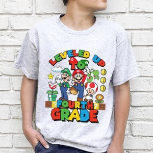 Super Mario Back to School Shirt, Mario Kindergarten Shirt, Princess ...