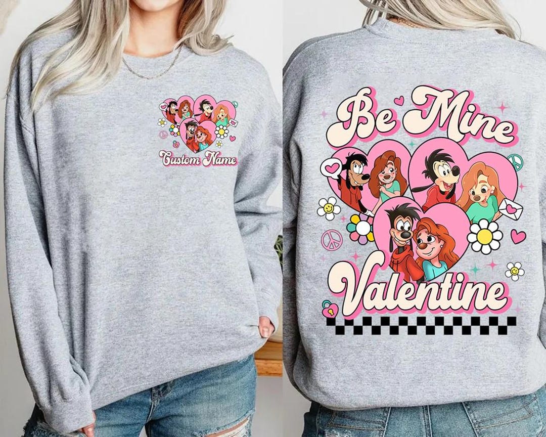 Max and Roxanne Be Mine Valentine Shirt, Goofy Movie Couple Shirt, WDW ...